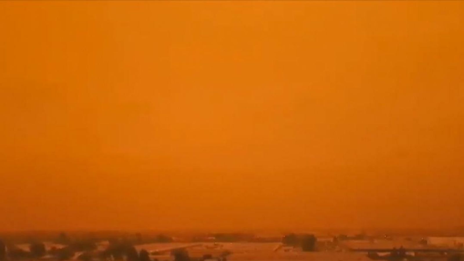 California Wildfires Turn Sky Red World News Sky News