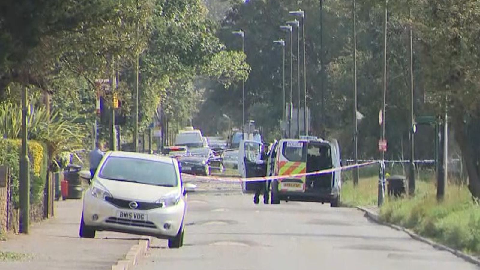 Man charged after body found on fire in Mitcham | UK News | Sky News