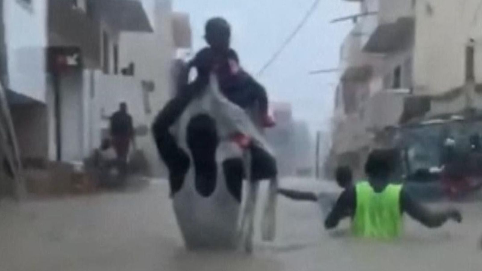'A year's rain' falls in one day in Senegal | World News | Sky News