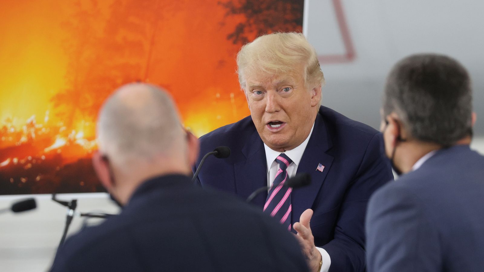 US wildfires: Trump downplays impact of climate change on raging fires ...