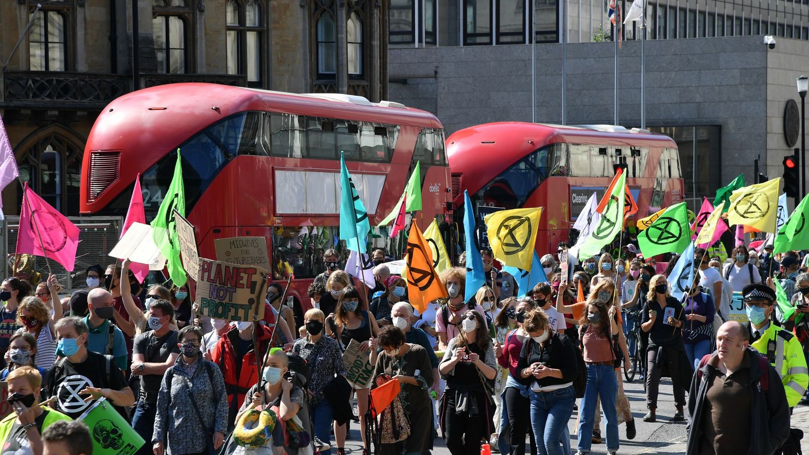 Extinction Rebellion: At least five arrested as climate change protests ...