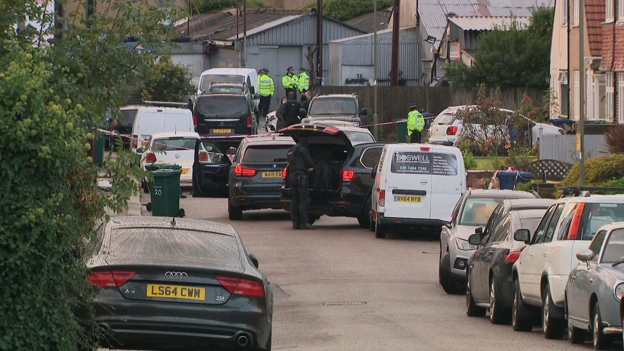 11 police officers injured by chemical substance during drugs raid | UK ...