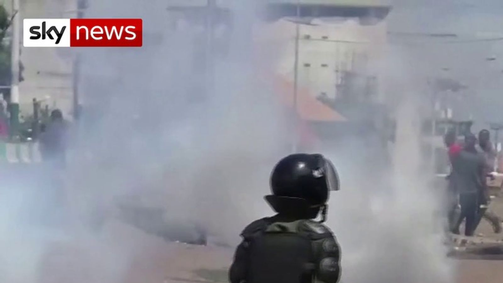 Gunfire as protests in Guinea escalate | World News | Sky News