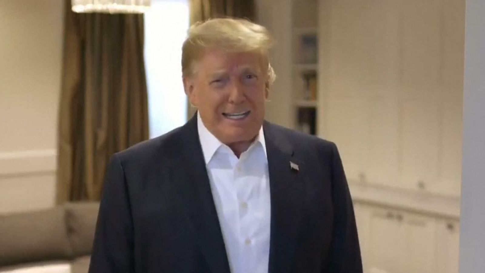Donald Trump announces 'surprise visit' to 'great patriots' waiting ...
