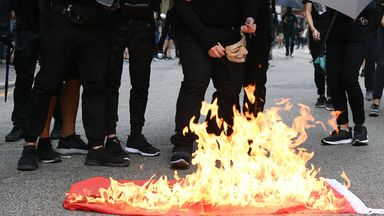 China criminalises insulting its national flag - including turning it ...