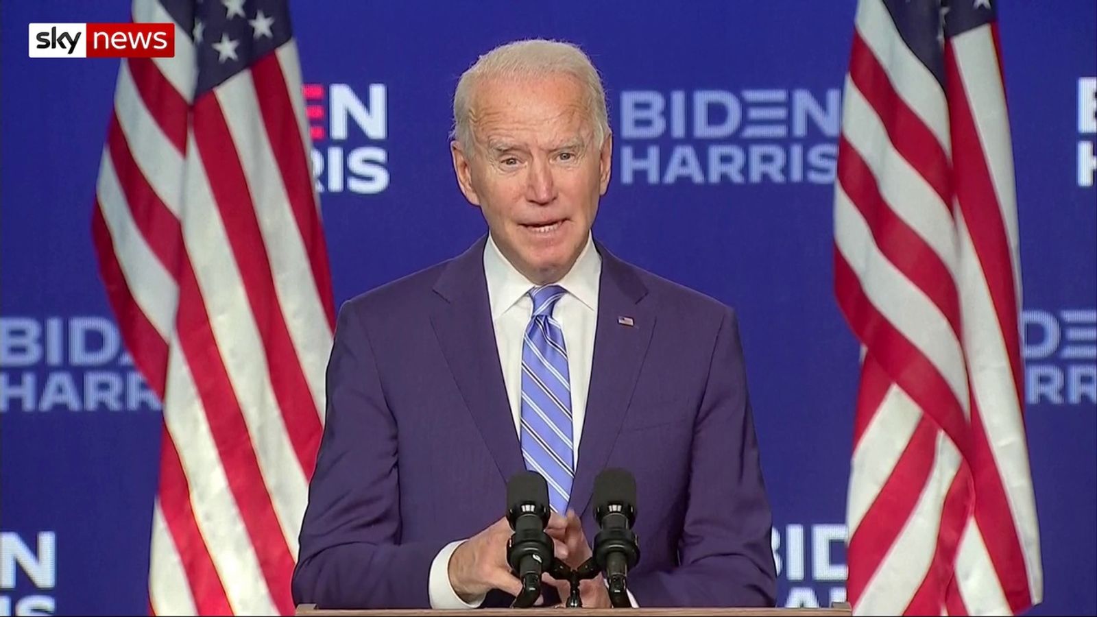 Joe Biden: 'Every vote must be counted' | US News | Sky News