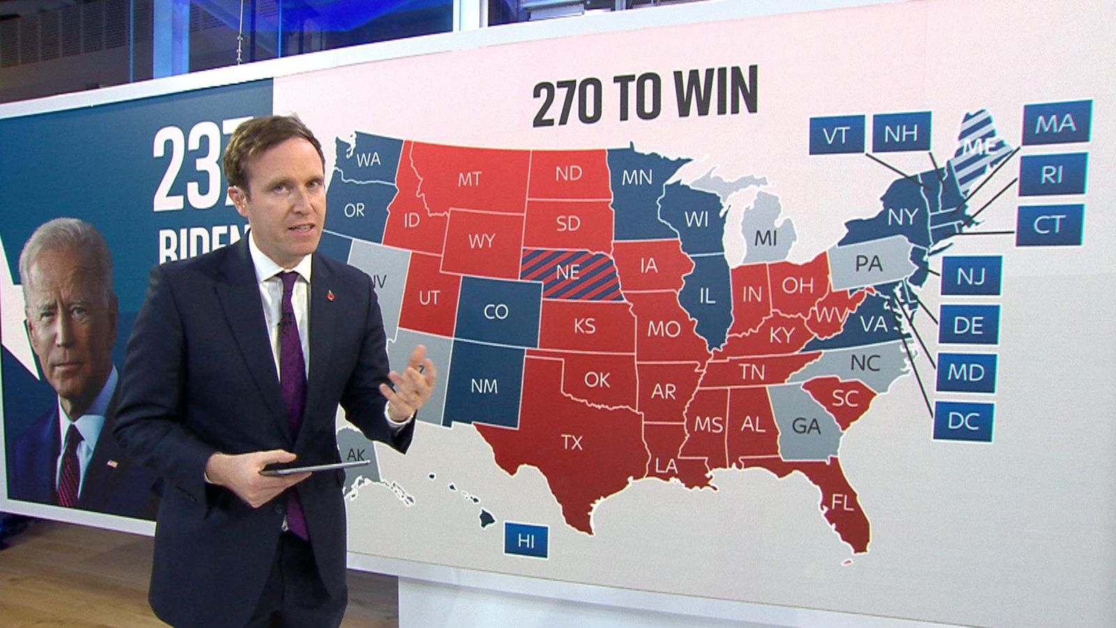 US election 2020: Key remaining states as Joe Biden 'wins' Wisconsin ...