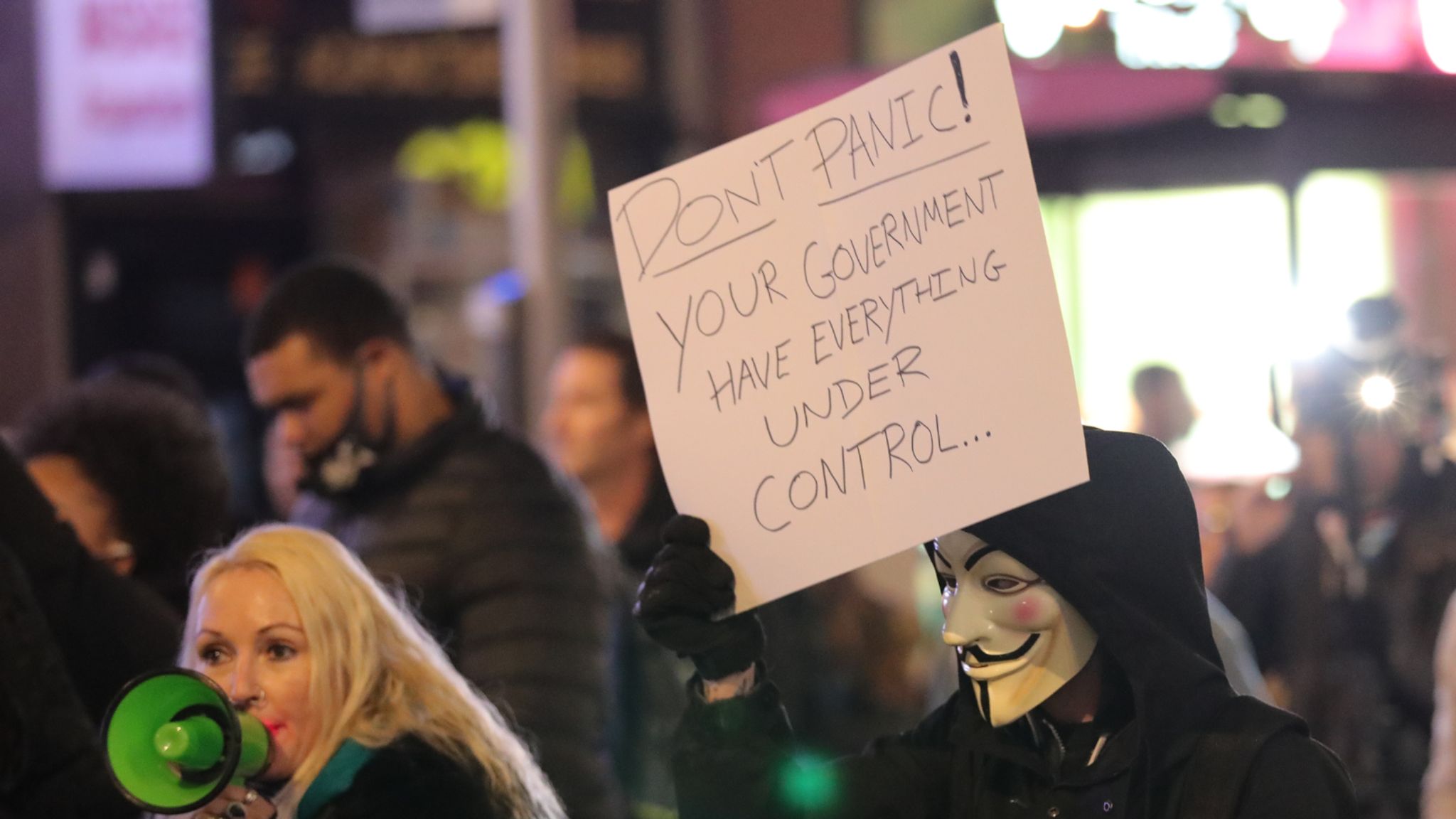 Coronavirus: Arrests as anti-lockdown and 'Million Mask March ...