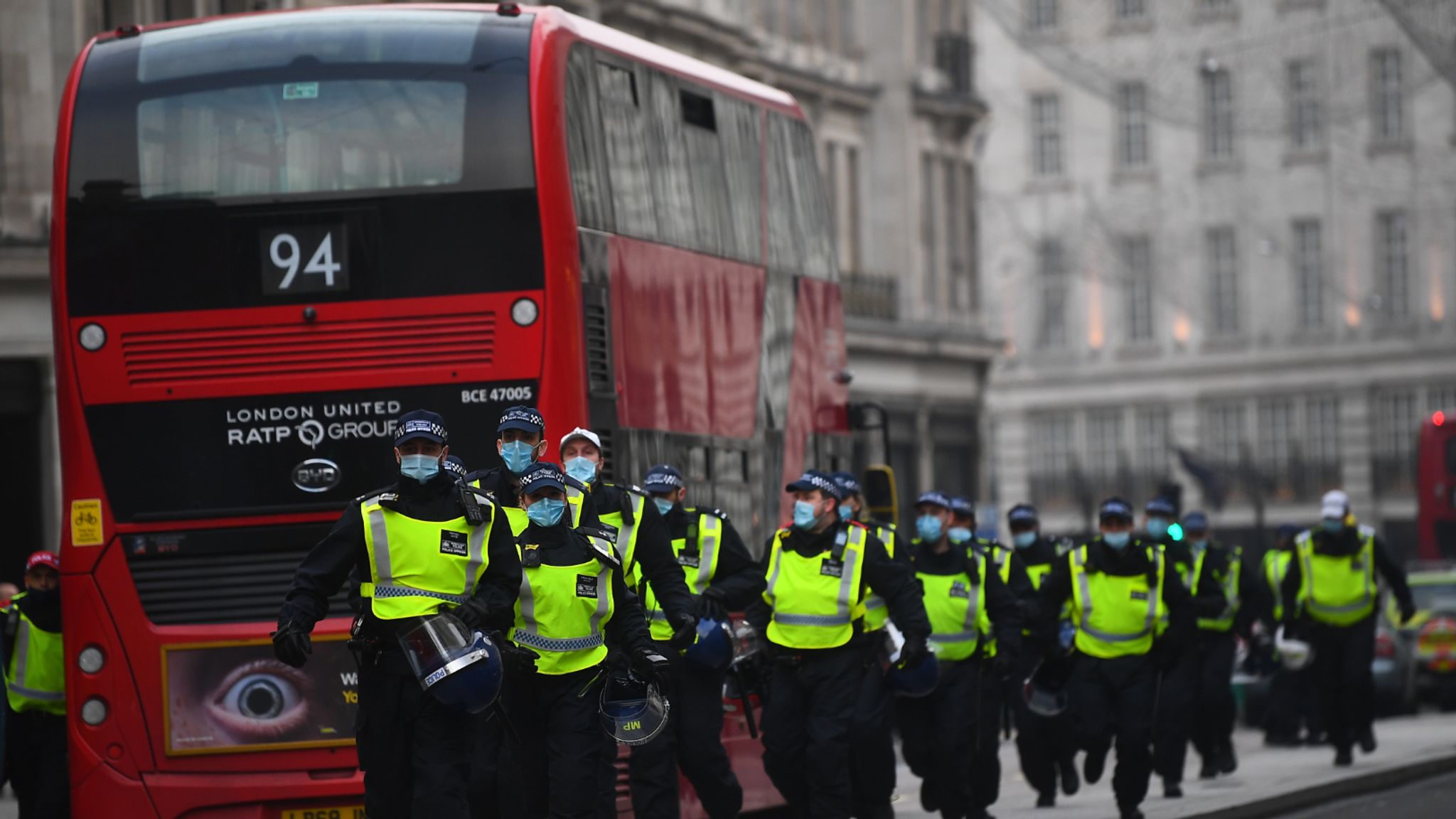 COVID-19: More than 150 arrests as anti-lockdown protesters clash with ...
