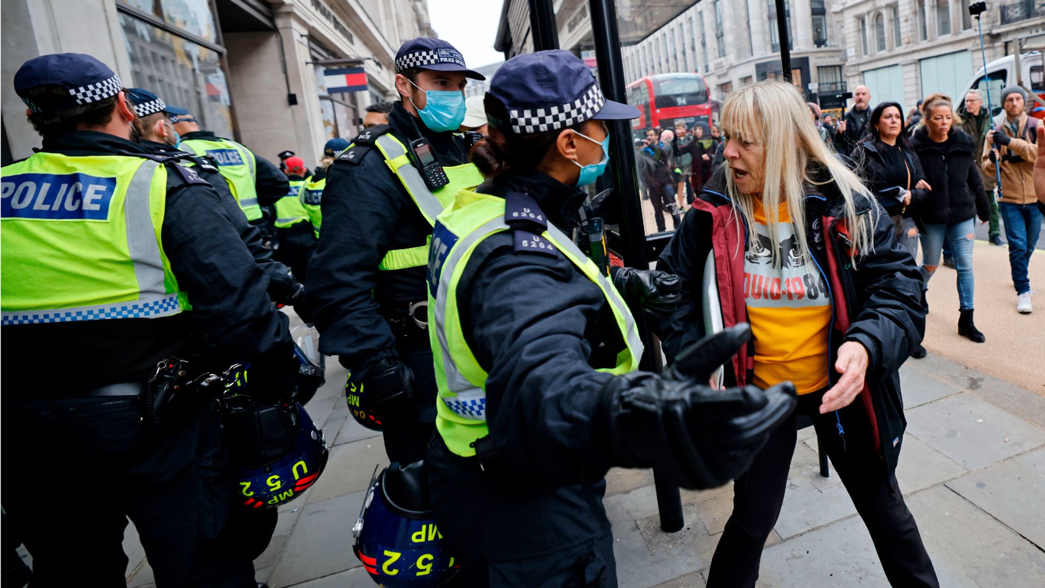 COVID-19: More than 150 arrests as anti-lockdown protesters clash with ...