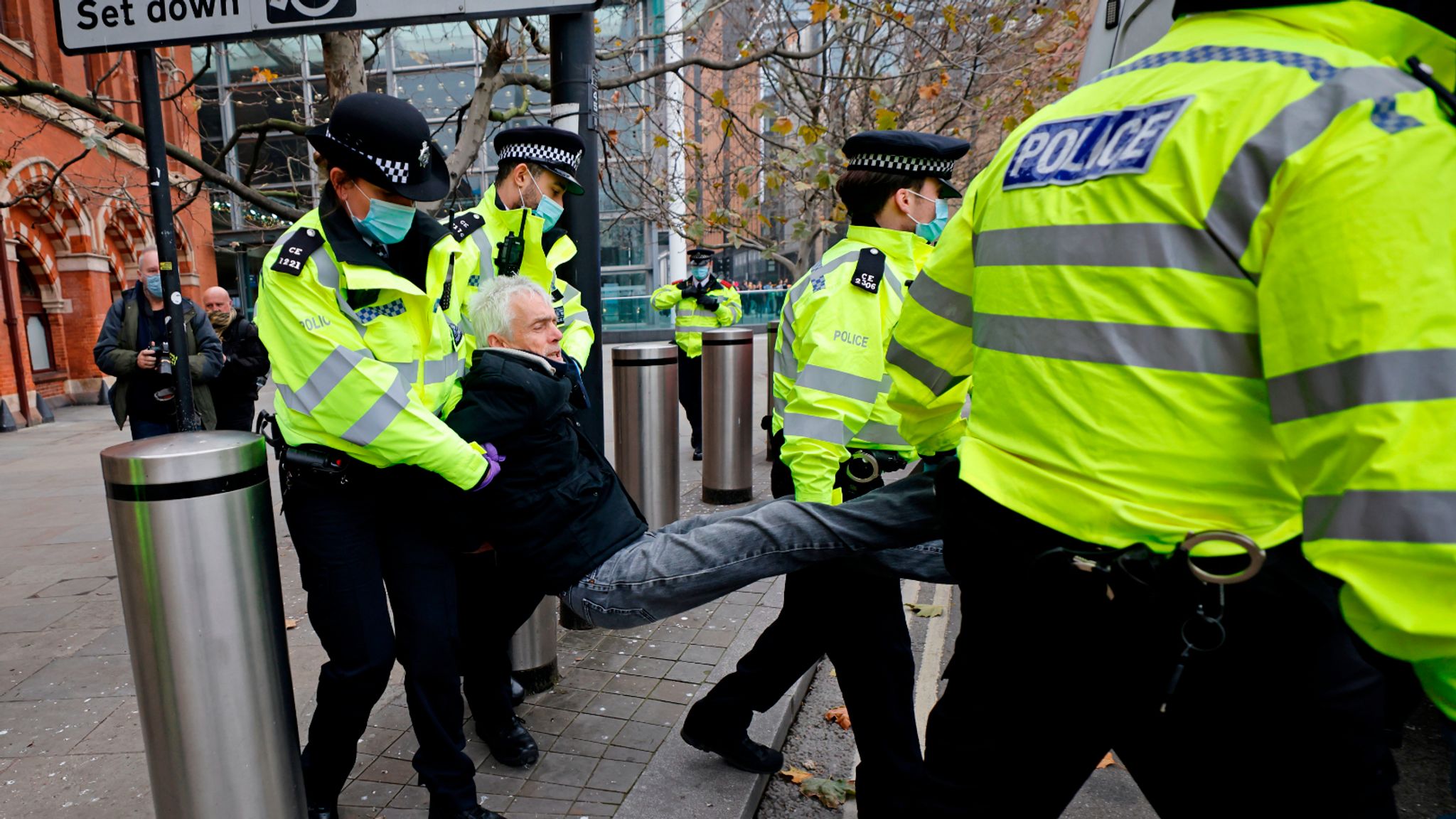 COVID-19: More than 150 arrests as anti-lockdown protesters clash with ...