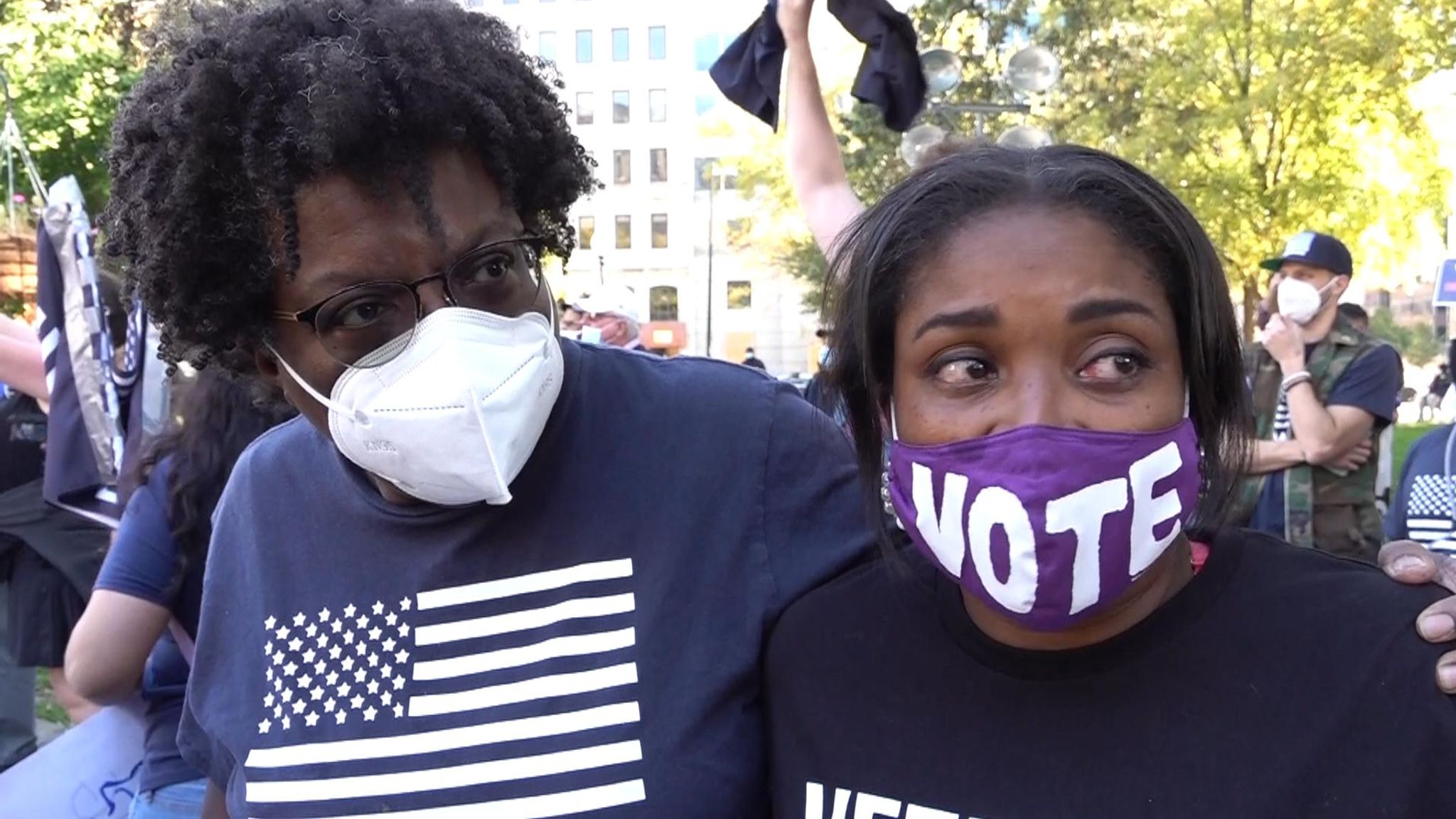 US election results: 'Get out of our house' - Relief and tears outside ...