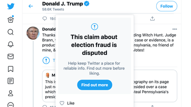 Twitter is warning users when they attempt to 'like' misinformation ...