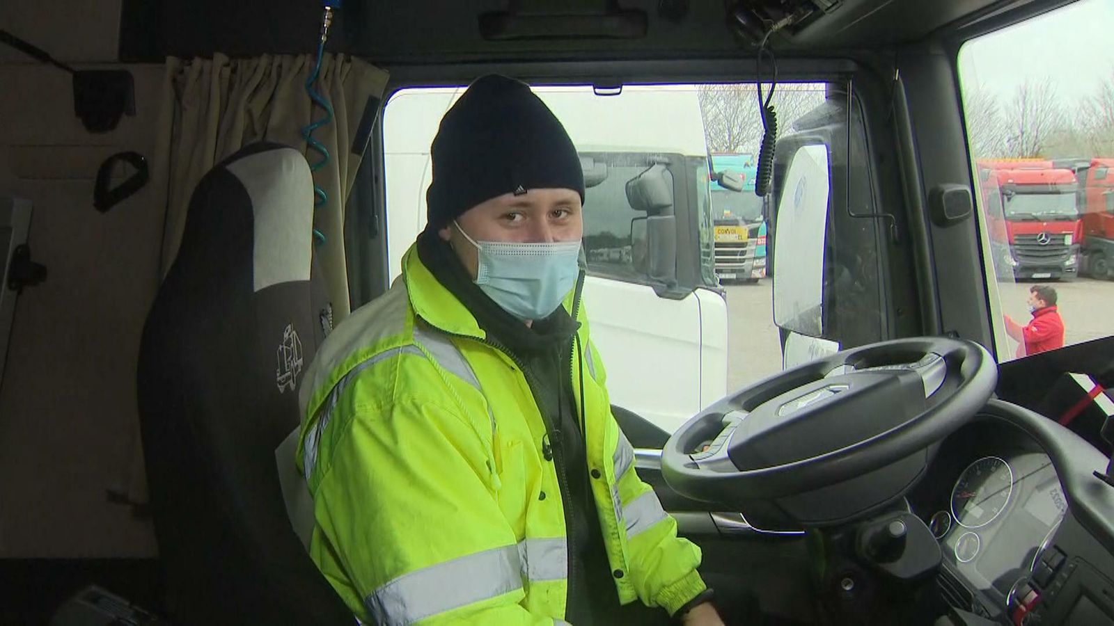 COVID-19: Meet a lorry driver facing a third day stuck on the M20 in ...