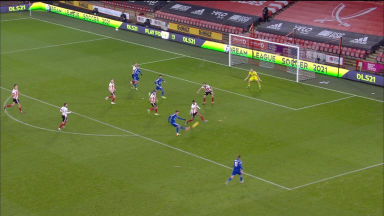 Maddison hits the post (45+1) | Video | Watch TV Show | Sky Sports