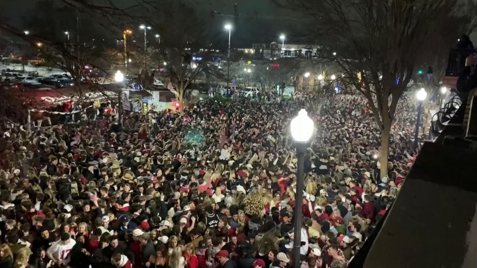 COVID-19: Social distancing fail as football fans celebrate win | US ...