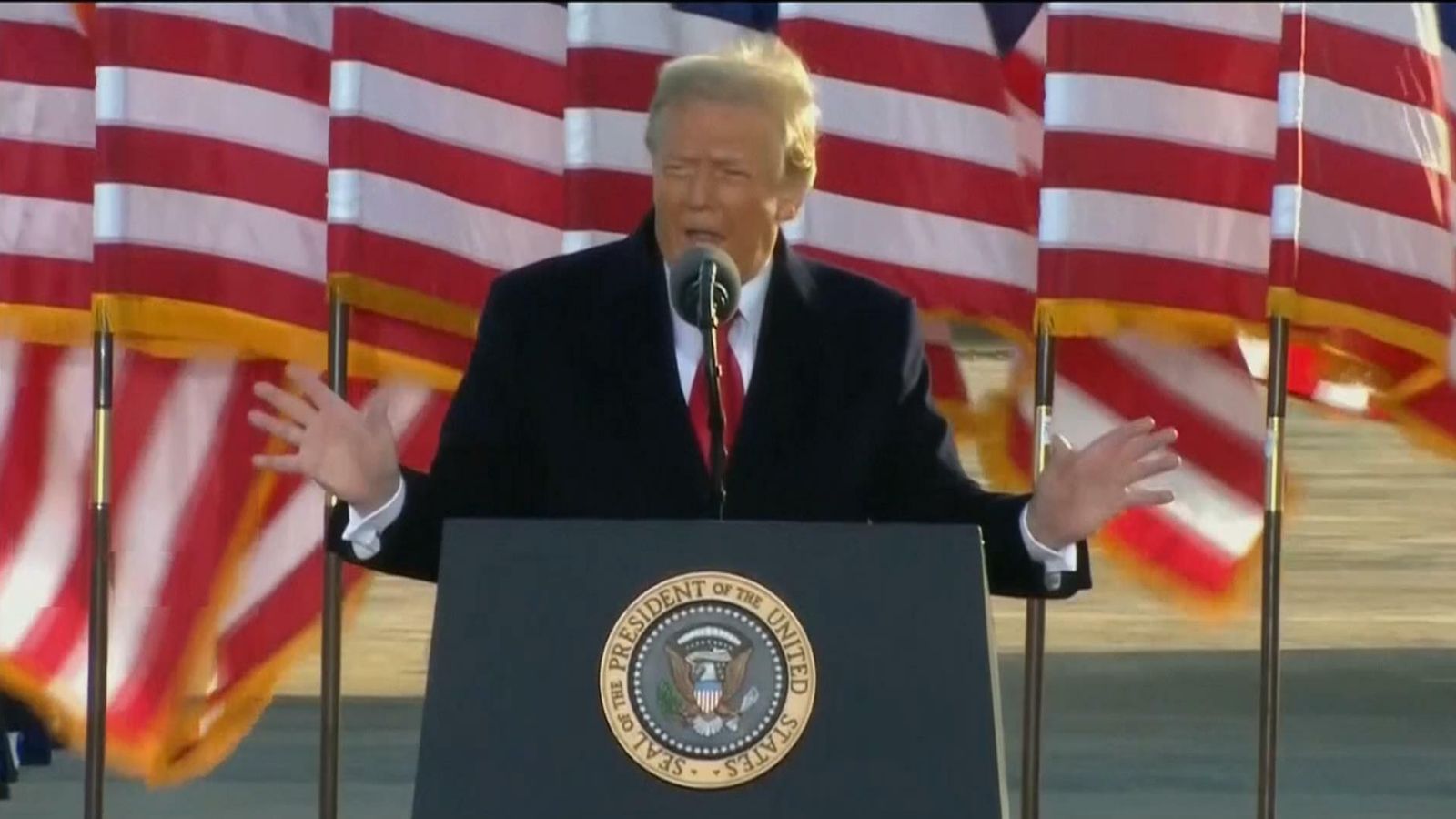 Donald Trump says he 'will be back’ as he leaves office of presidency ...