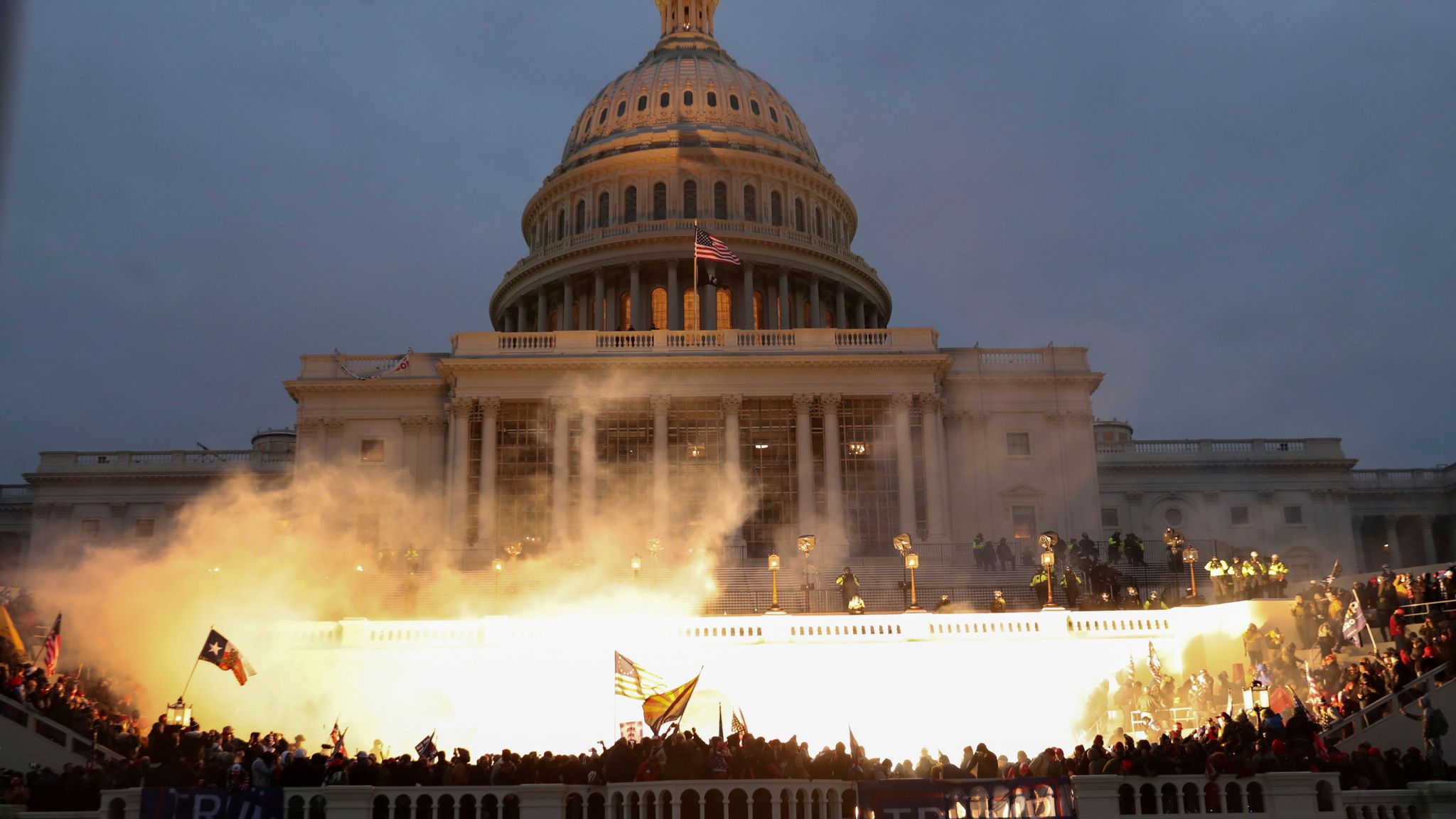 In pictures: Pro-Trump mob storms the Capitol | World News | Sky News