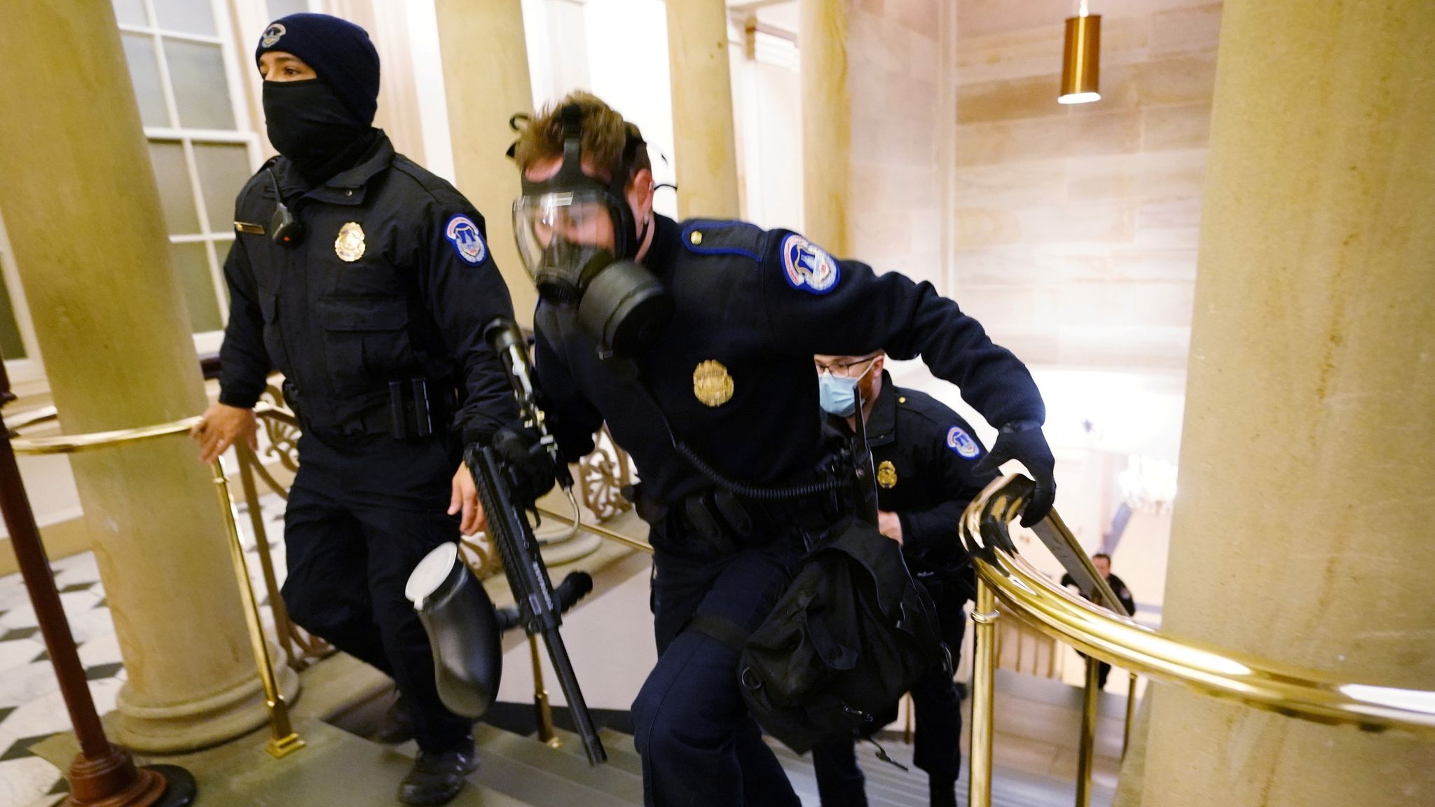 In pictures: Pro-Trump mob storms the Capitol | World News | Sky News