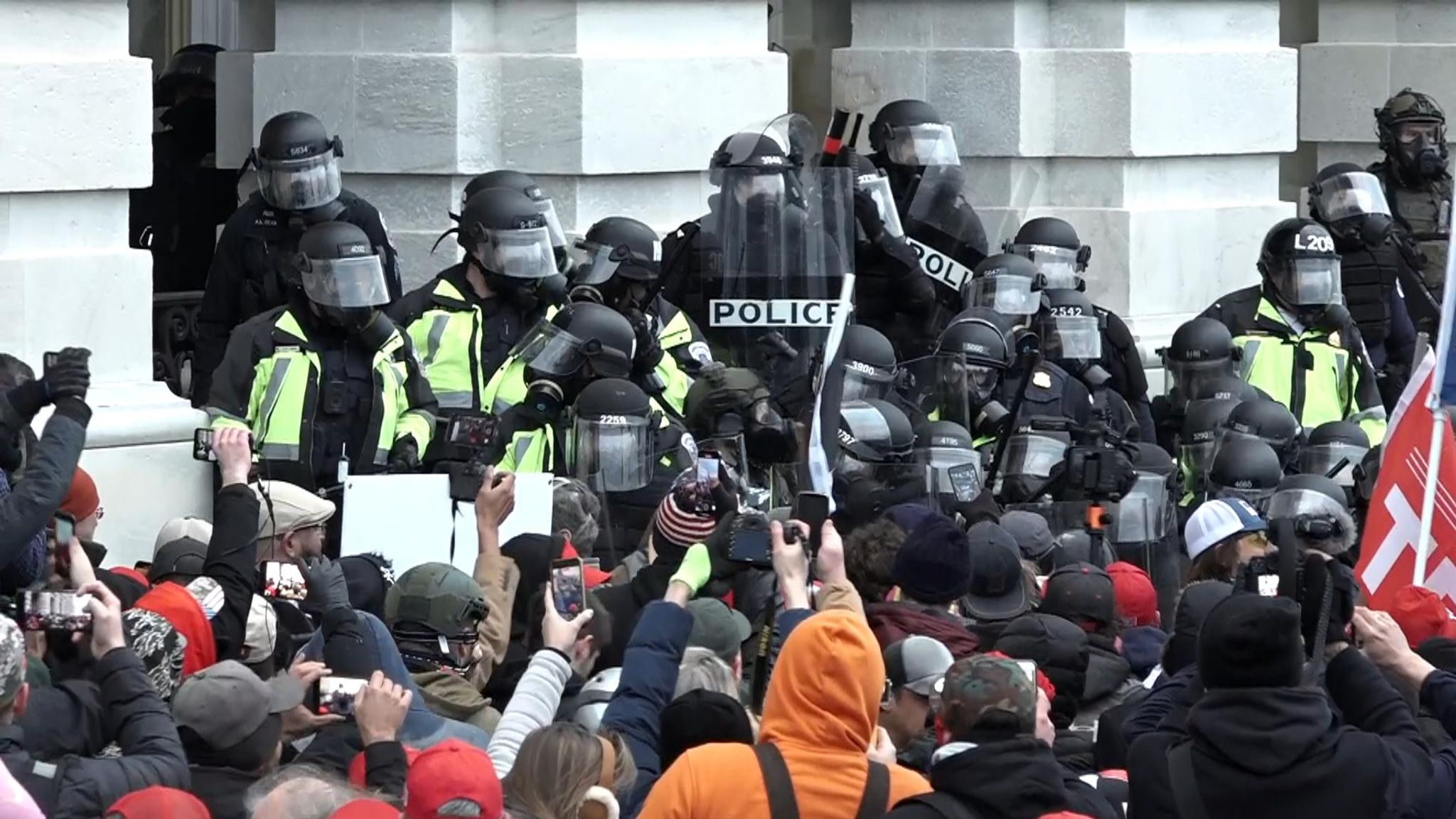 In pictures: Pro-Trump mob storms the Capitol | World News | Sky News