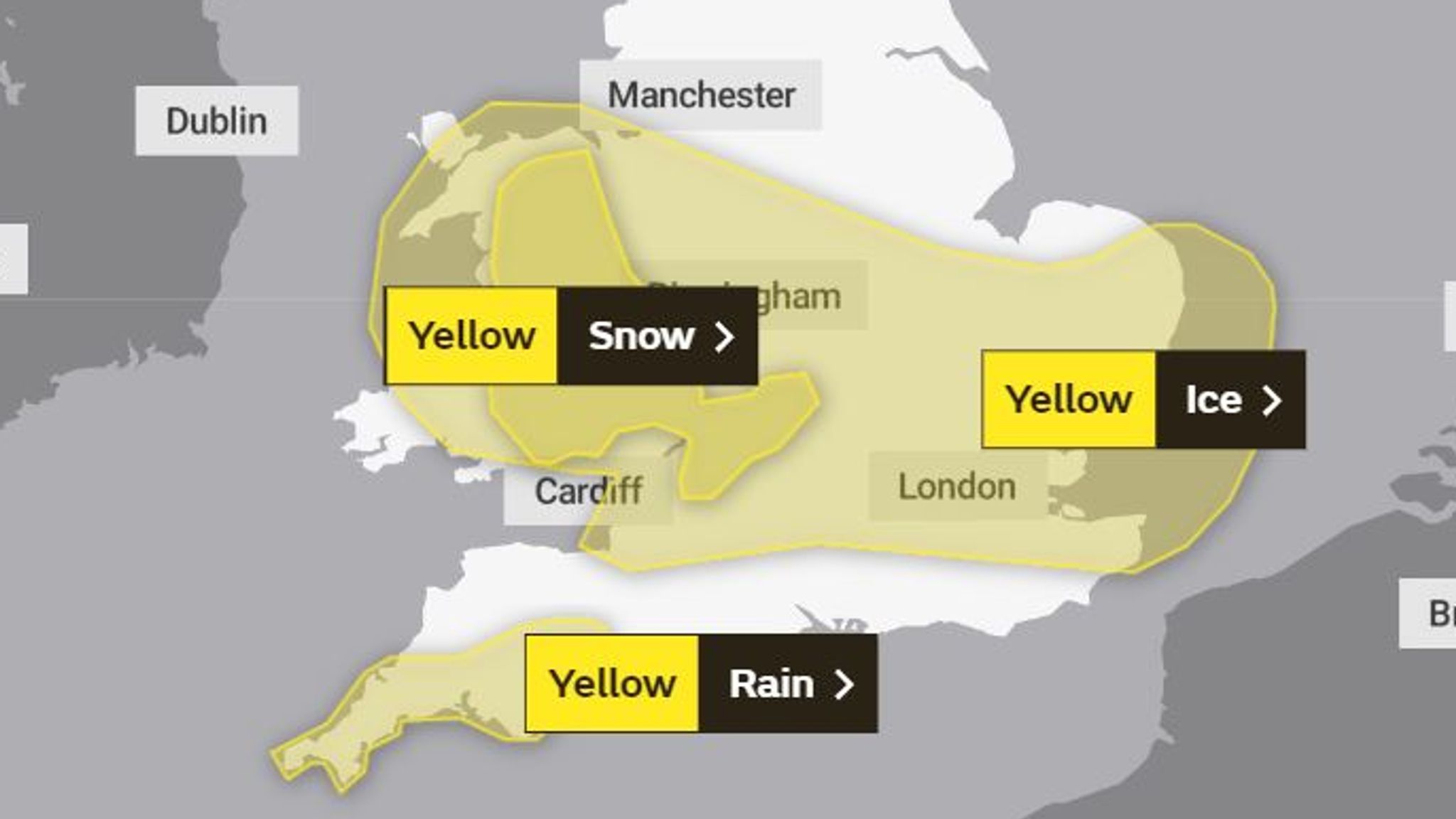 UK weather: Ice warnings for England and Wales after sub-zero ...
