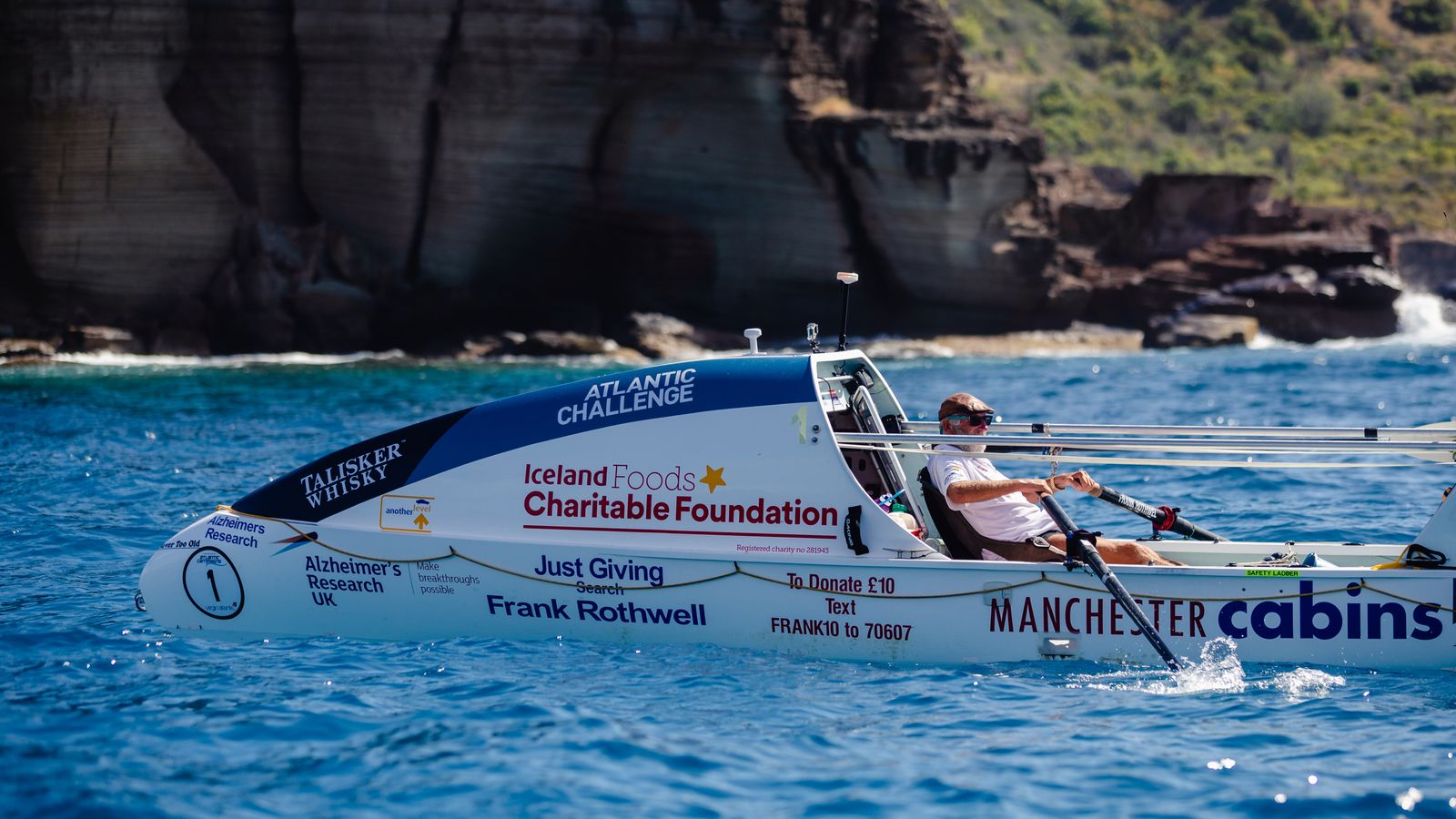 Inspirational grandad completes Atlantic row | News UK Video News | Sky ...