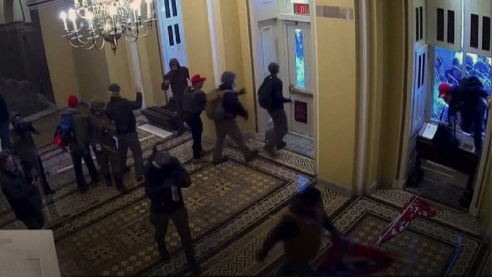 Trump impeachment: New graphic footage of Capitol riot violence ...