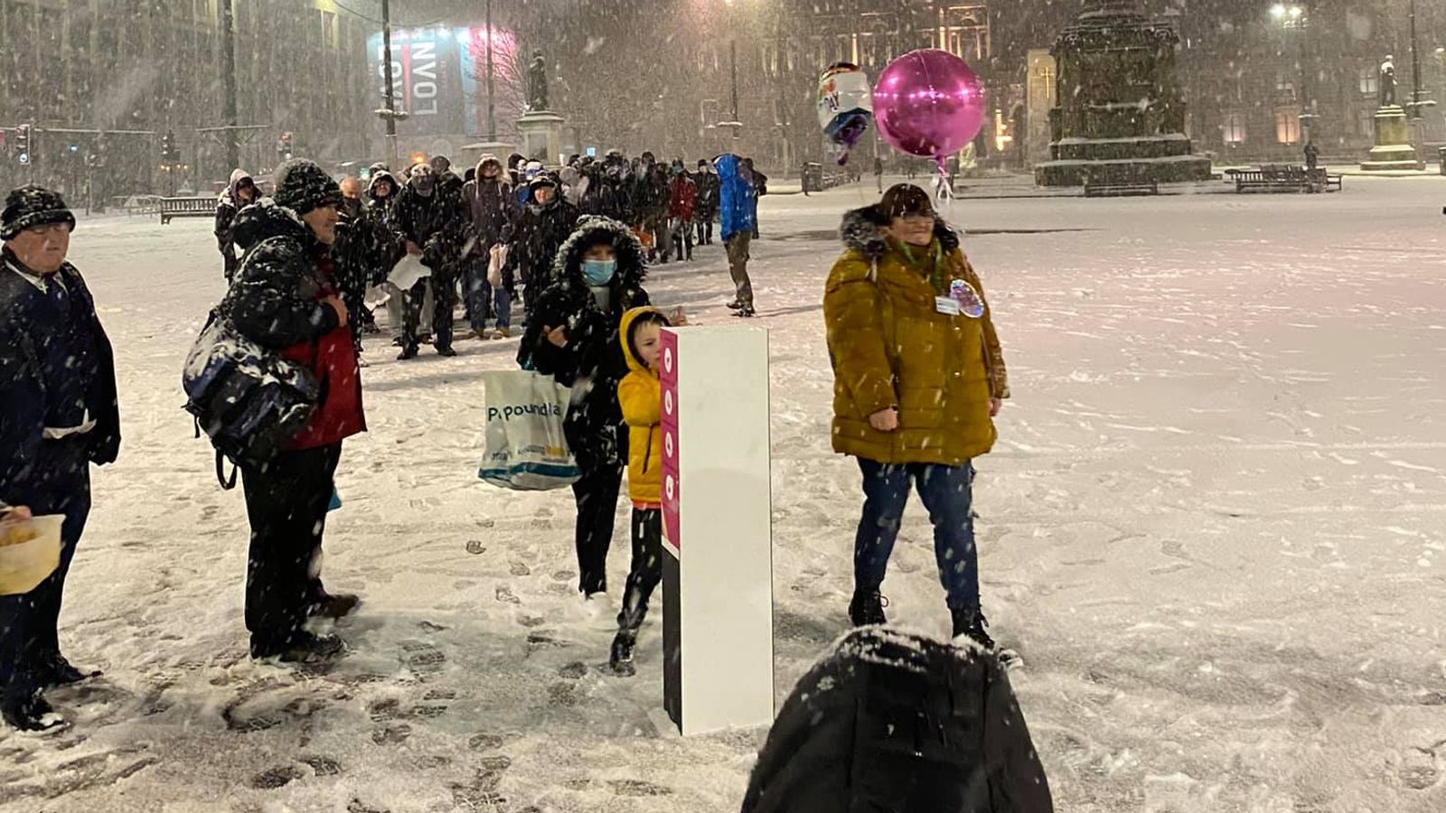 Fury over photo of 200 homeless people queuing for food amid freezing ...