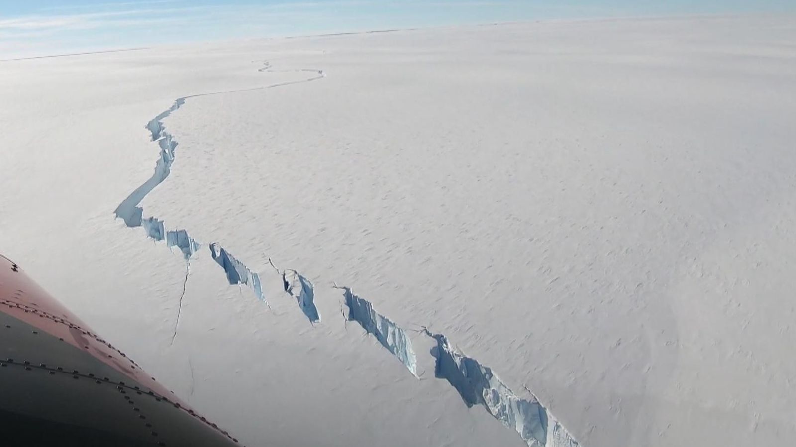 Climate change: Huge iceberg breaks off Brunt Ice Shelf | World News ...