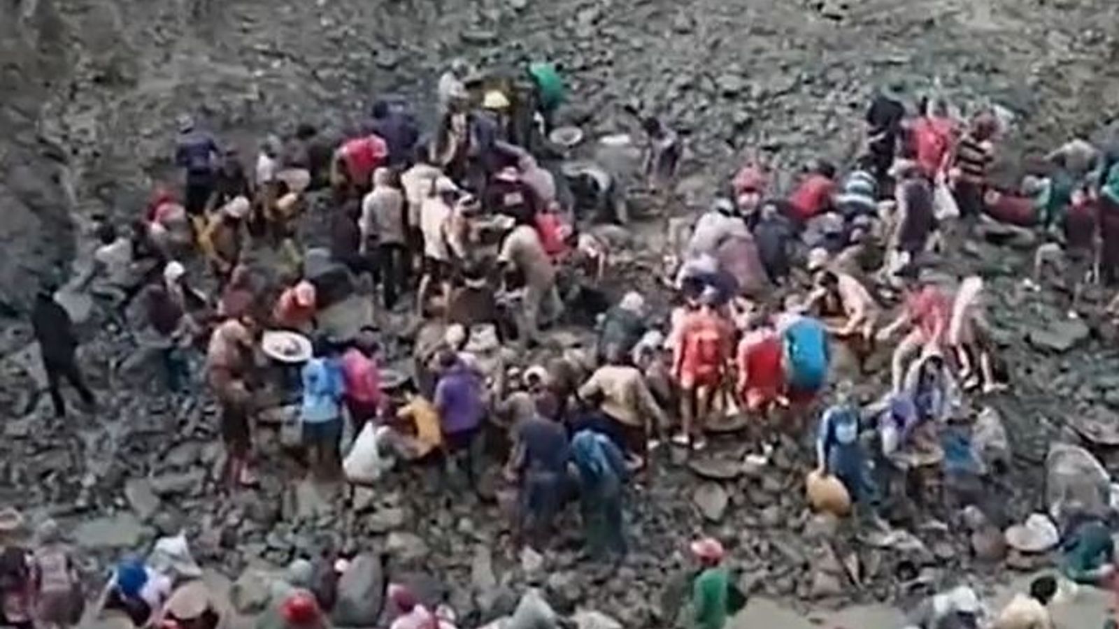 Search for survivors as illegal gold mine collapses in Indonesia ...