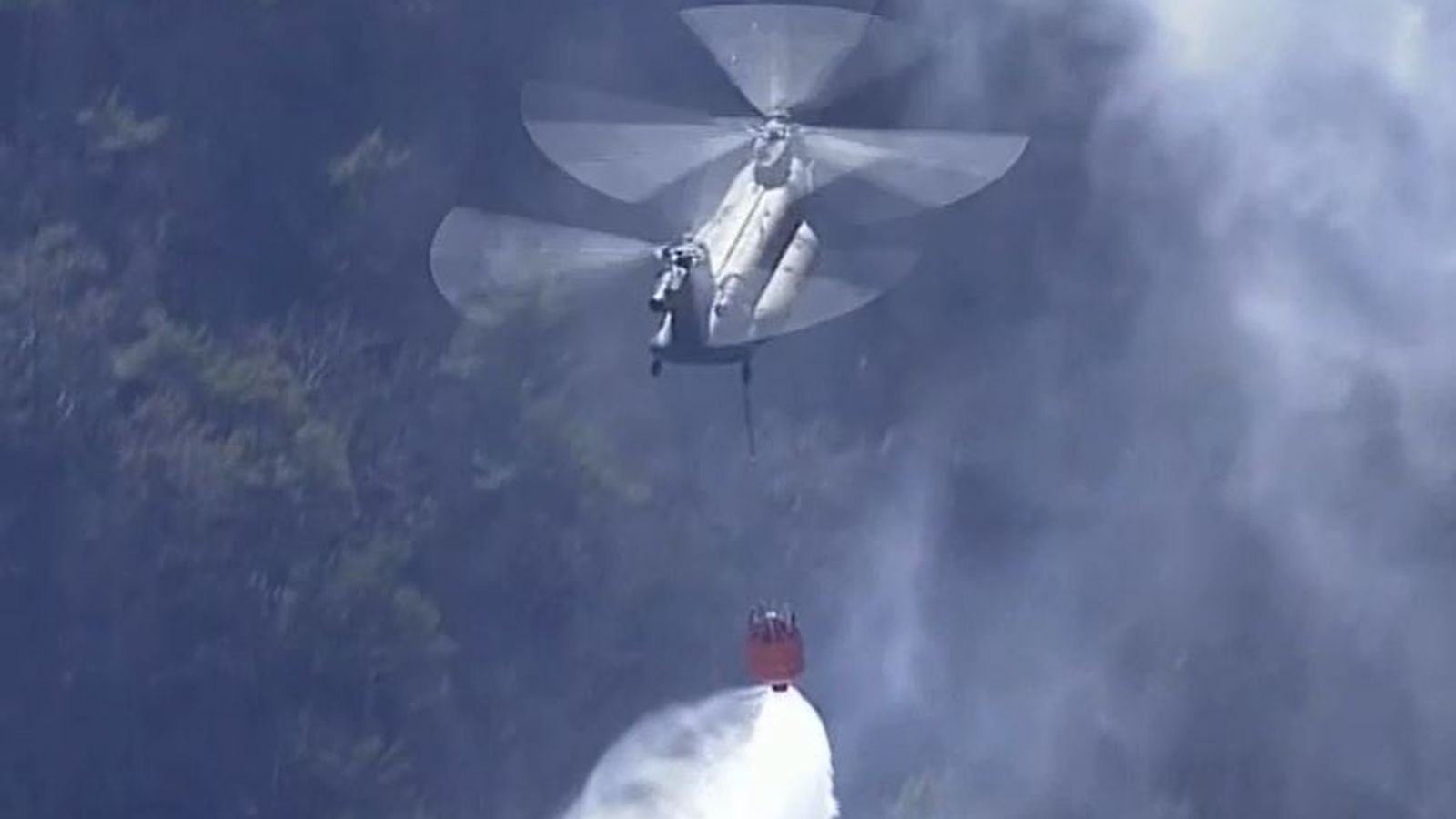 Firefighters battle Japan wildfire for fourth day | World News | Sky News