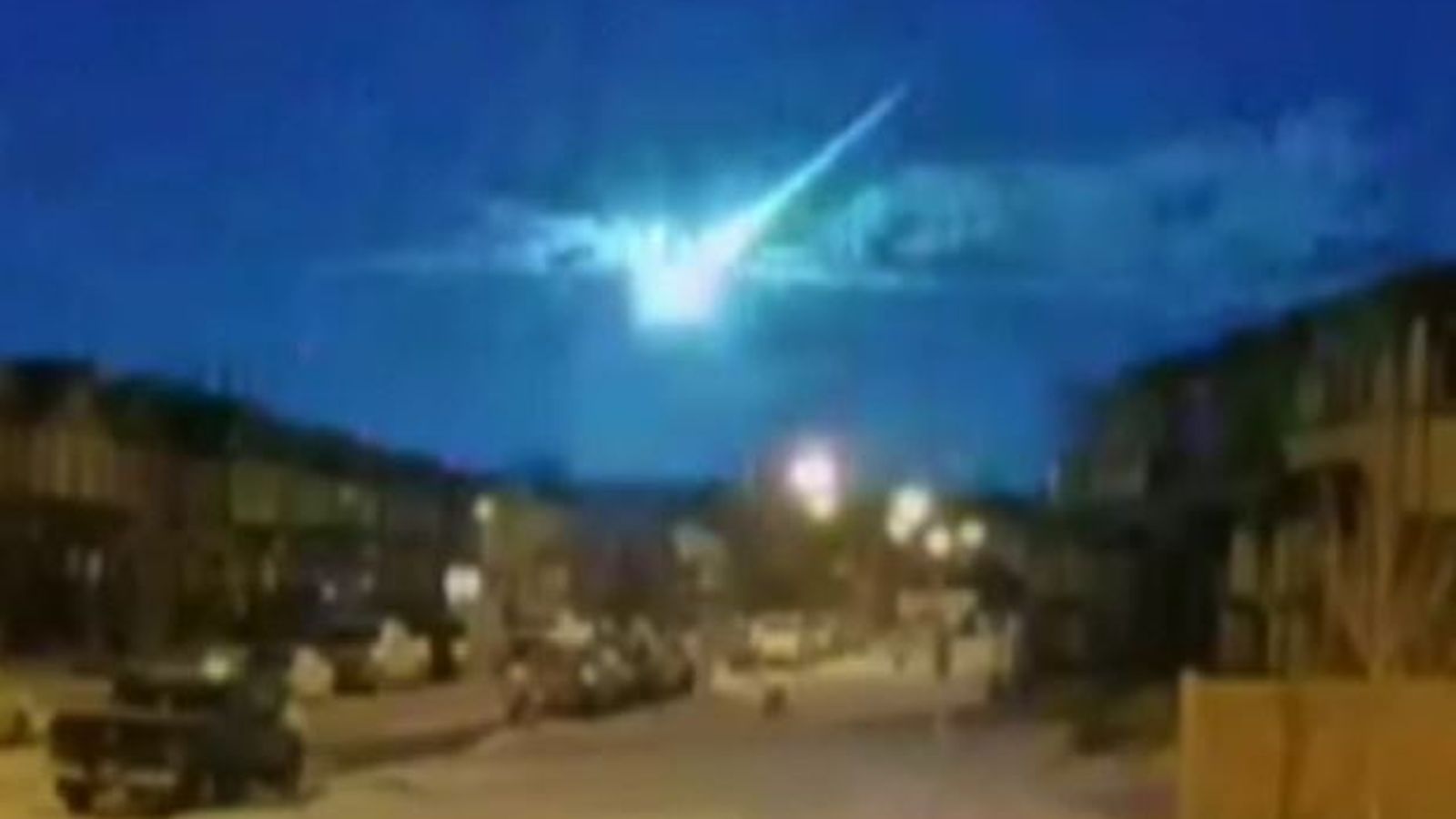 Alberta: Canada sky lit up by meteor | World News | Sky News