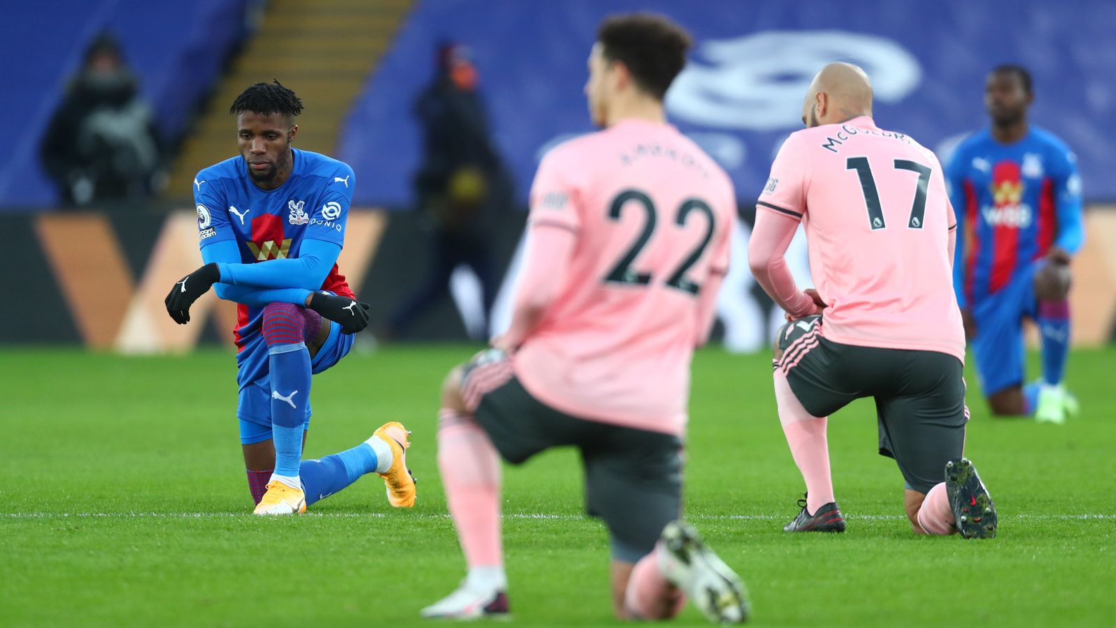 Wilfried Zaha to stop taking the knee as 'degrading' gesture 'no longer ...