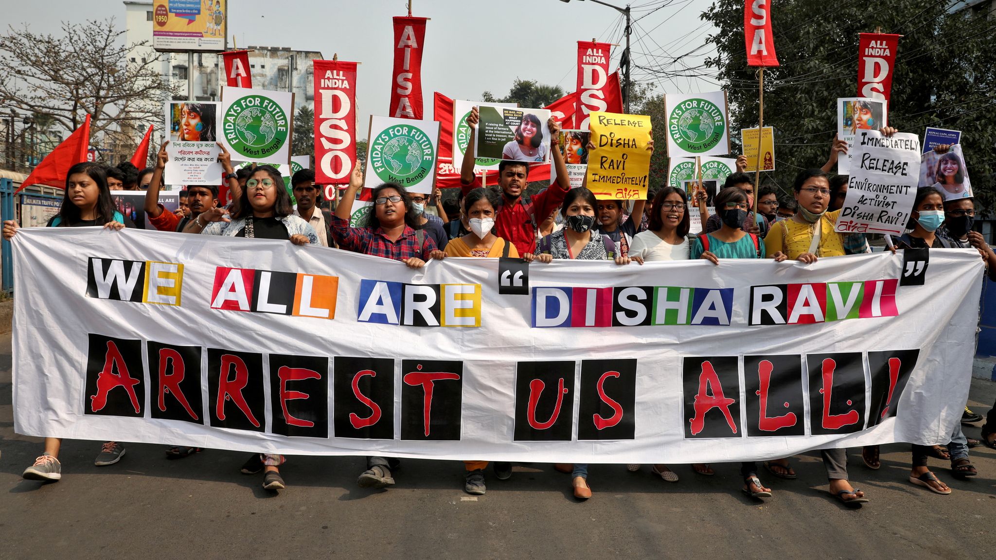 Disha Ravi: Indian climate activist granted bail 10 days after being ...