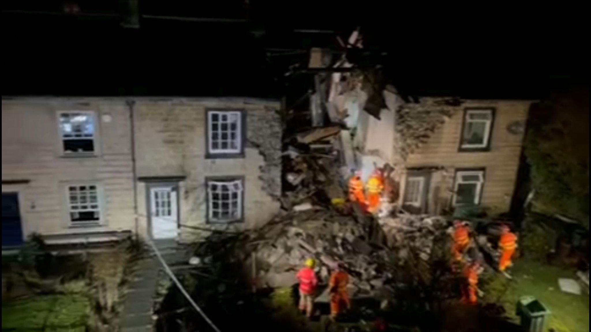 Summerseat 'explosion': Homes evacuated after house collapses | UK News ...