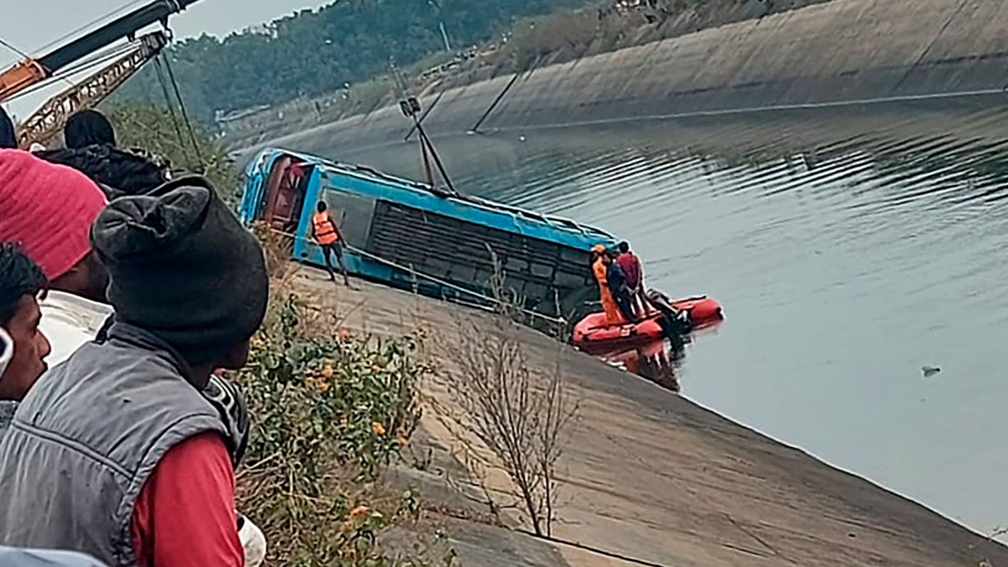 India: At least 40 dead after bus crashes into canal in Madhya Pradesh ...