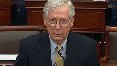 Trump attacks 'unsmiling political hack' McConnell | US News | Sky News