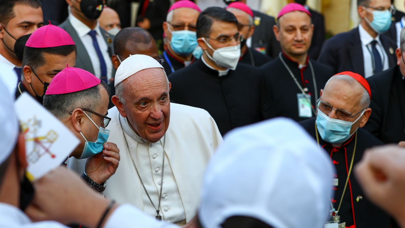 Pope holds Mass at Iraq cathedral after historic meeting with Muslim ...
