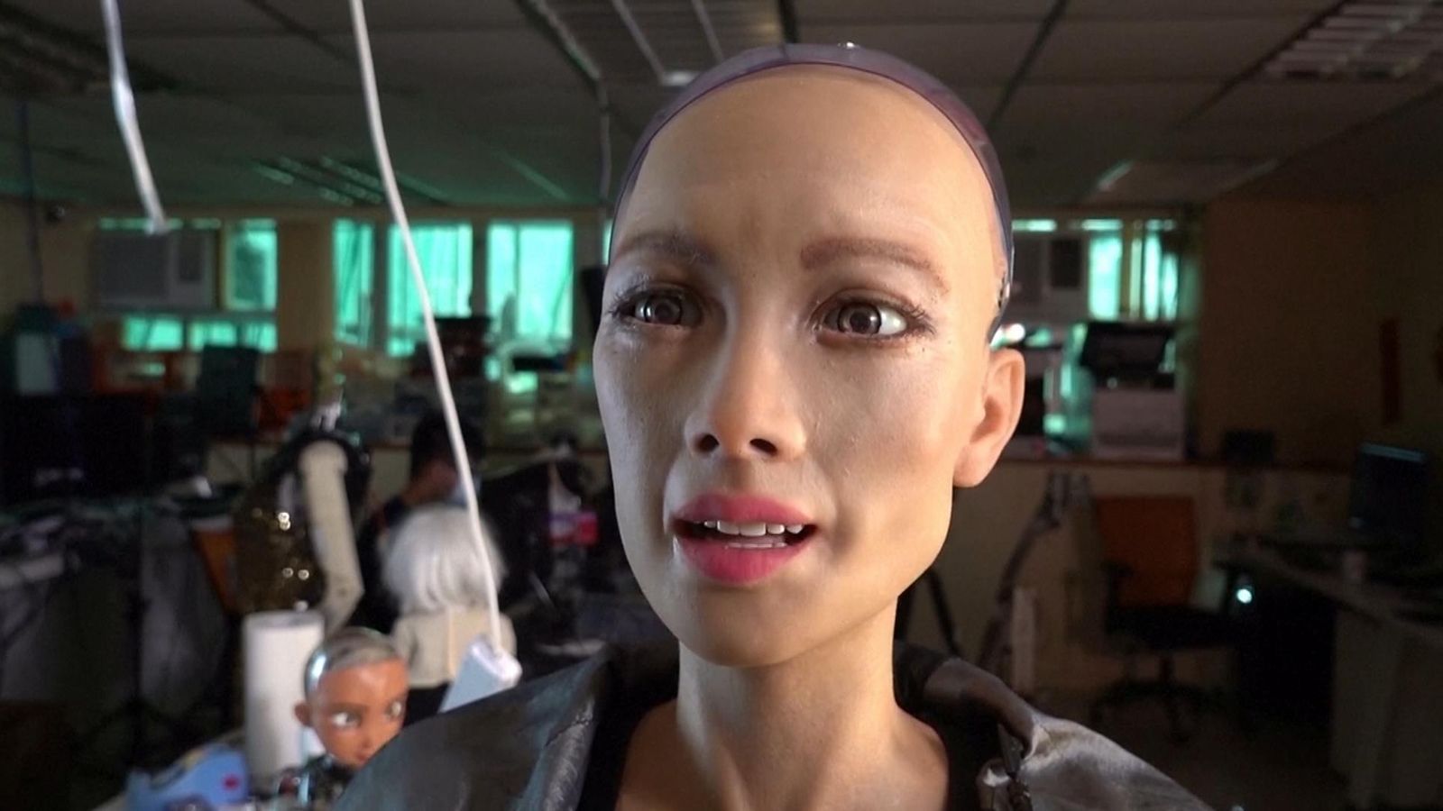 Humanoid robot's artwork to be auctioned | World News | Sky News