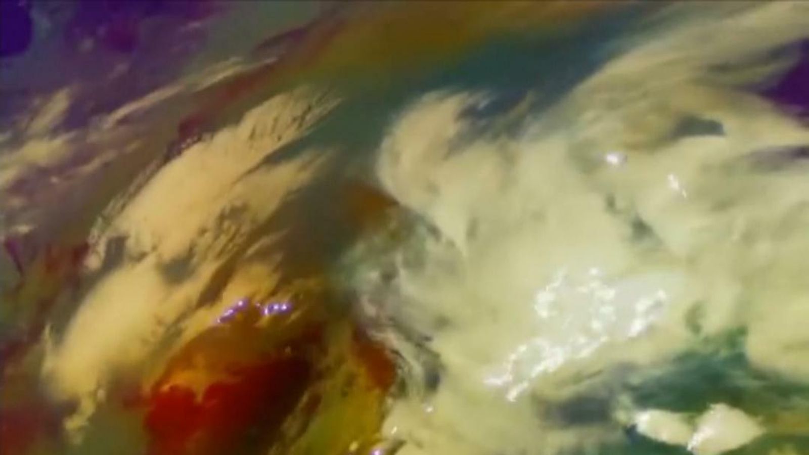 Satellite imagery captures lightning and tornadoes over 24 hours | US ...