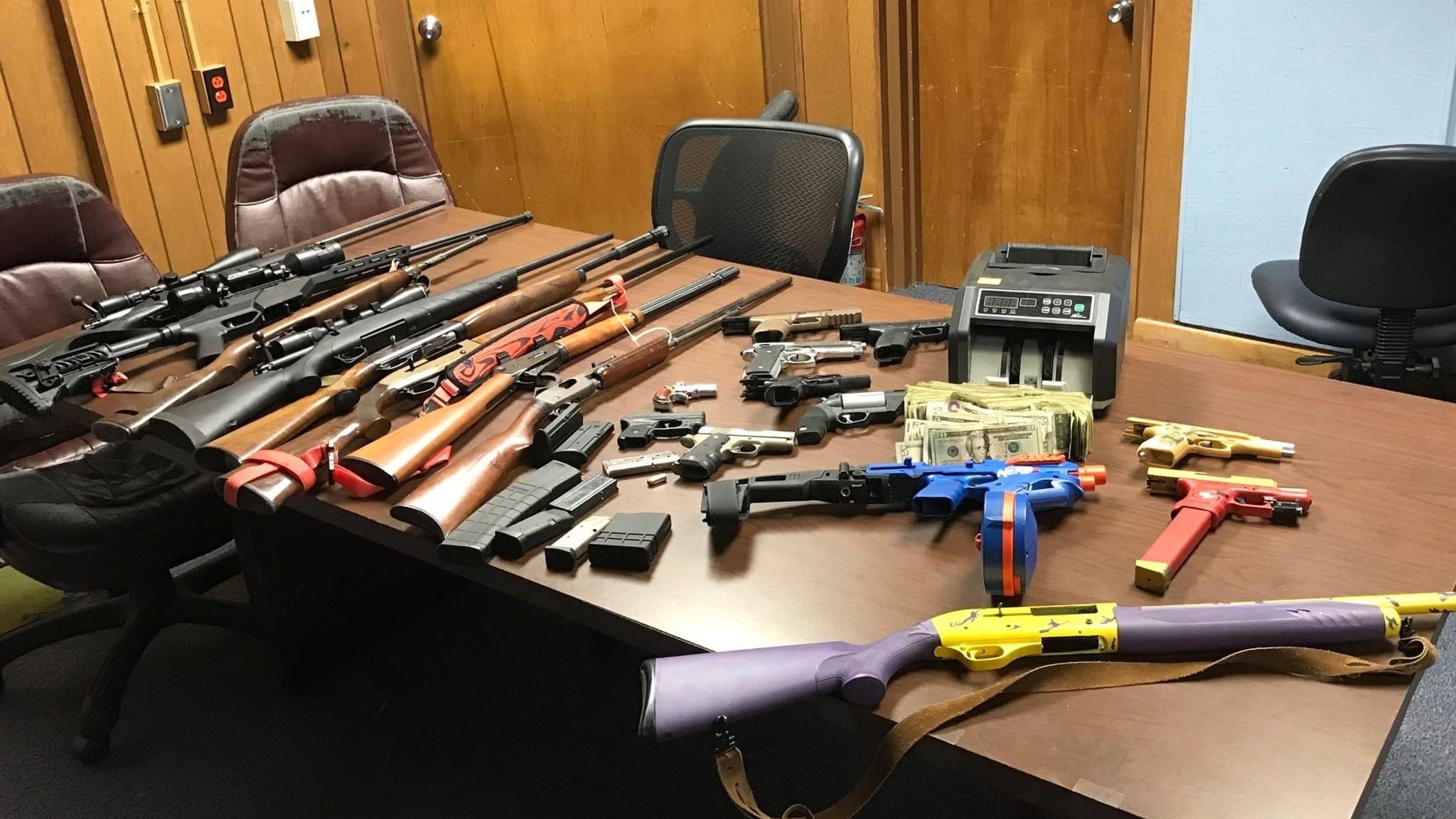 North Carolina: Police seize real gun disguised as Nerf toy during drug ...