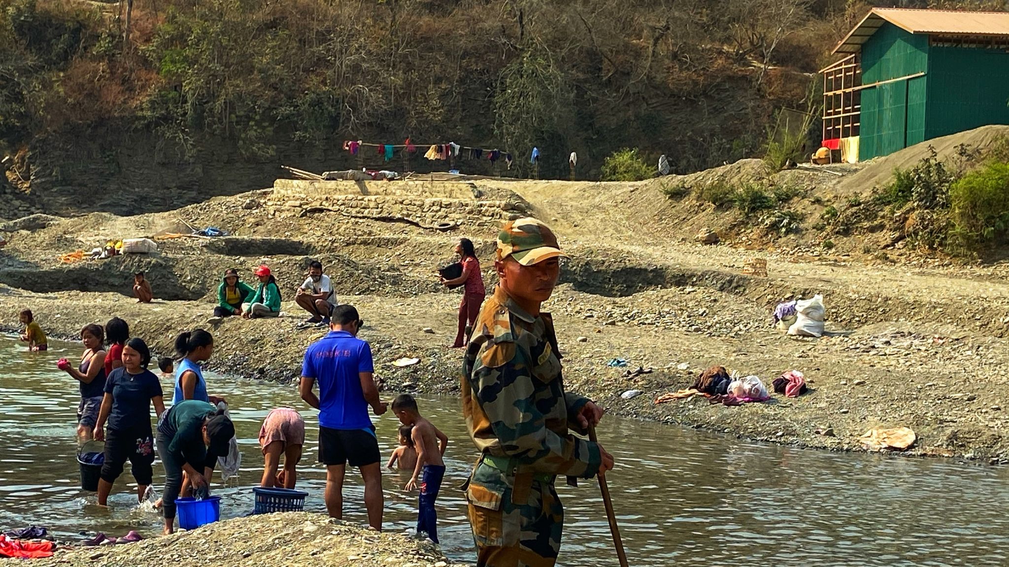 'I can't shoot my people': Myanmar police officers flee to India after ...