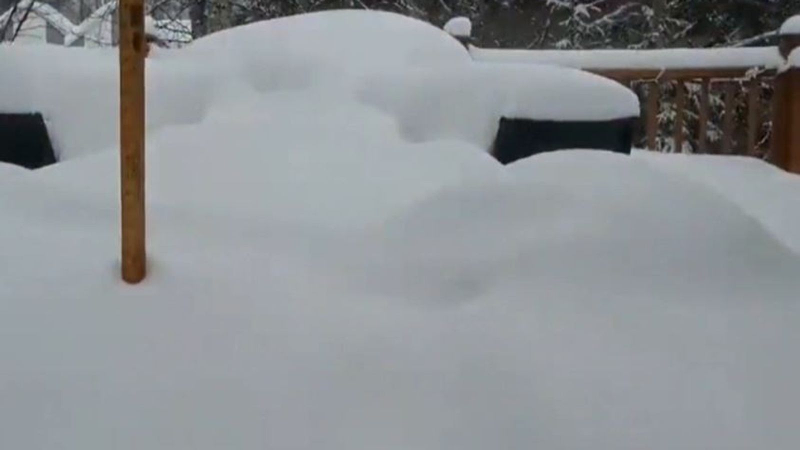 Record snowfall buries Alaska buildings over two-day period | Sky News