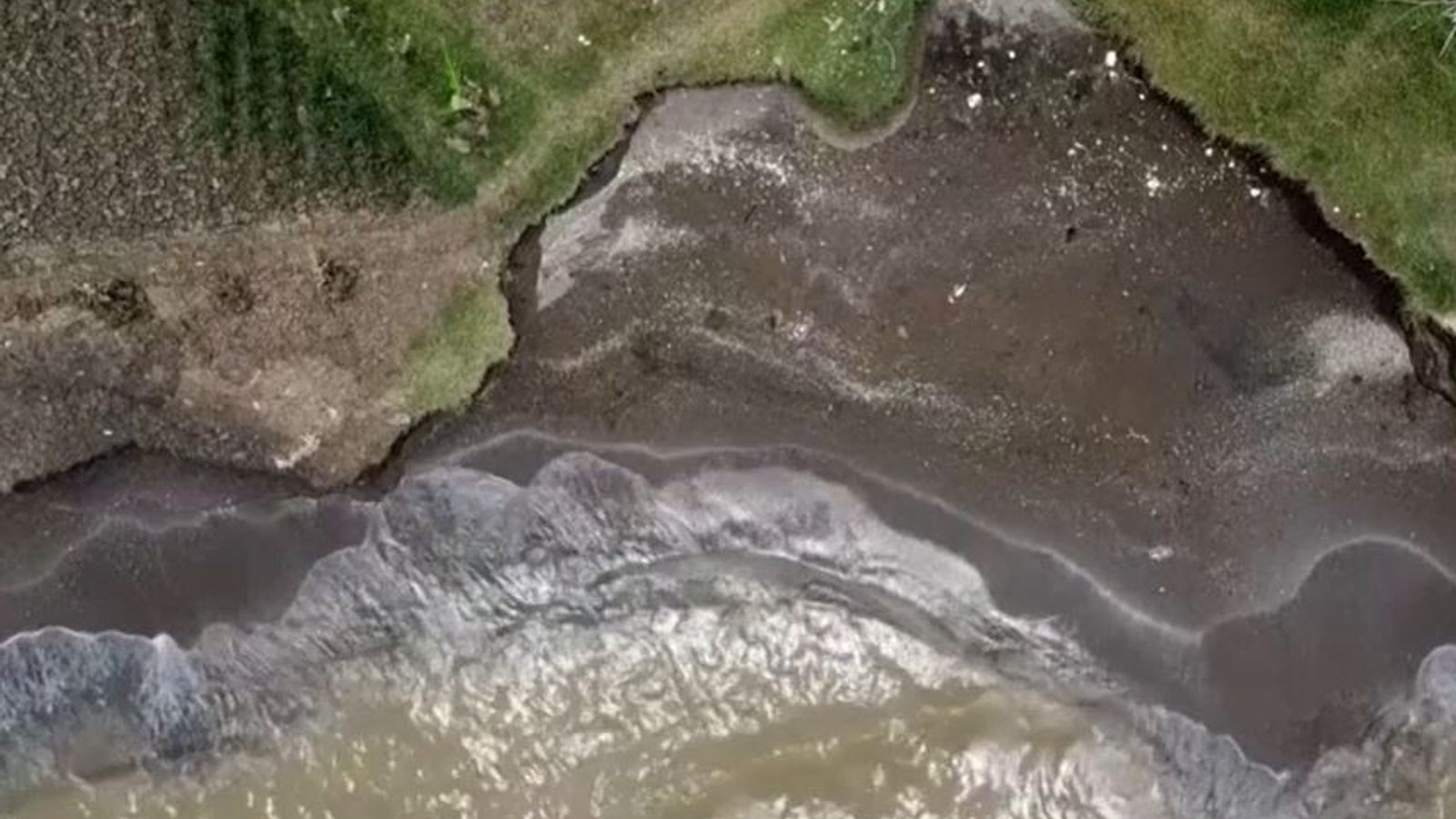 Indonesia: Drone footage shows widespread coastal erosion | Sky News