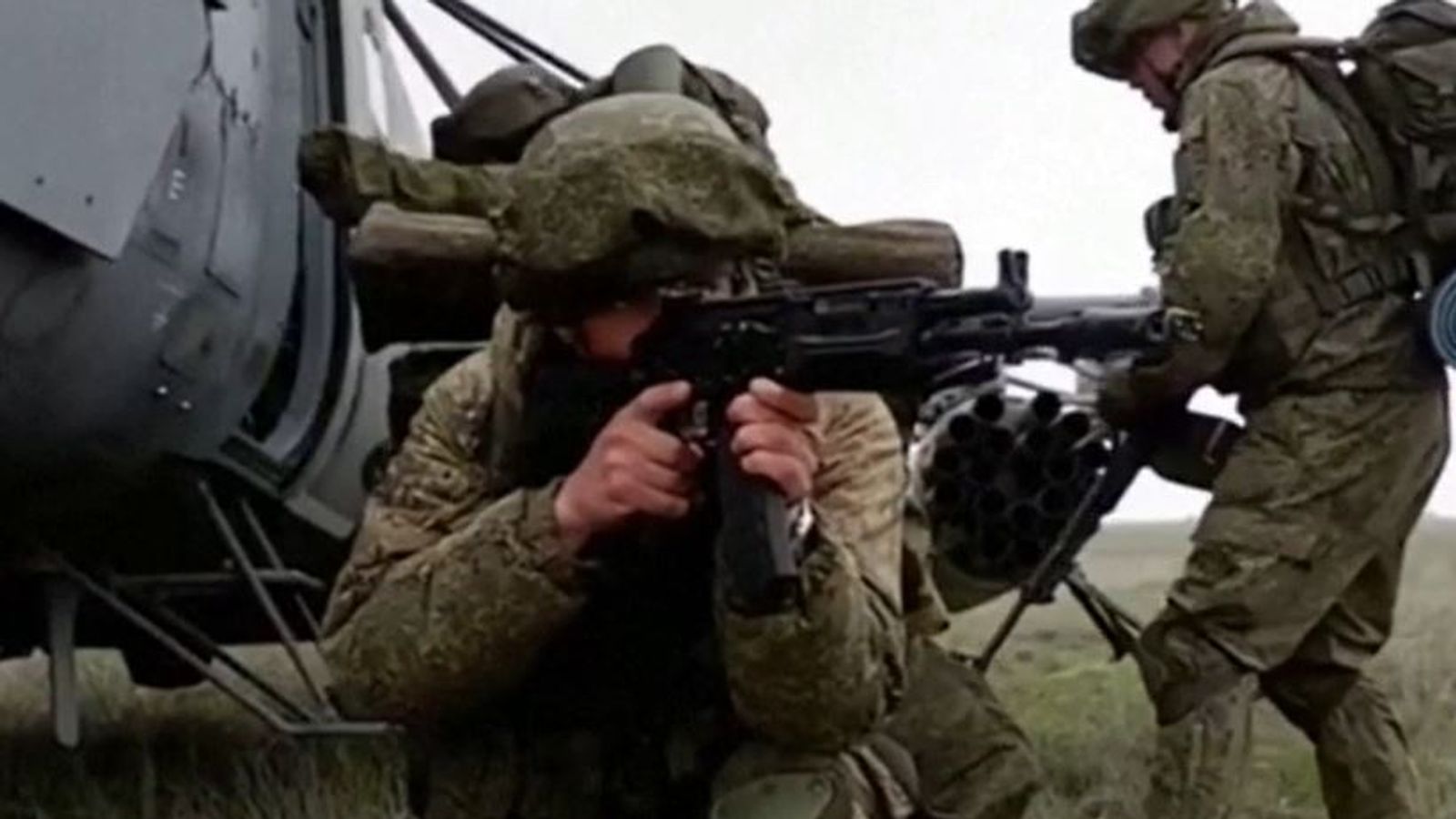 Russia stages military exercises in Crimea | World News | Sky News