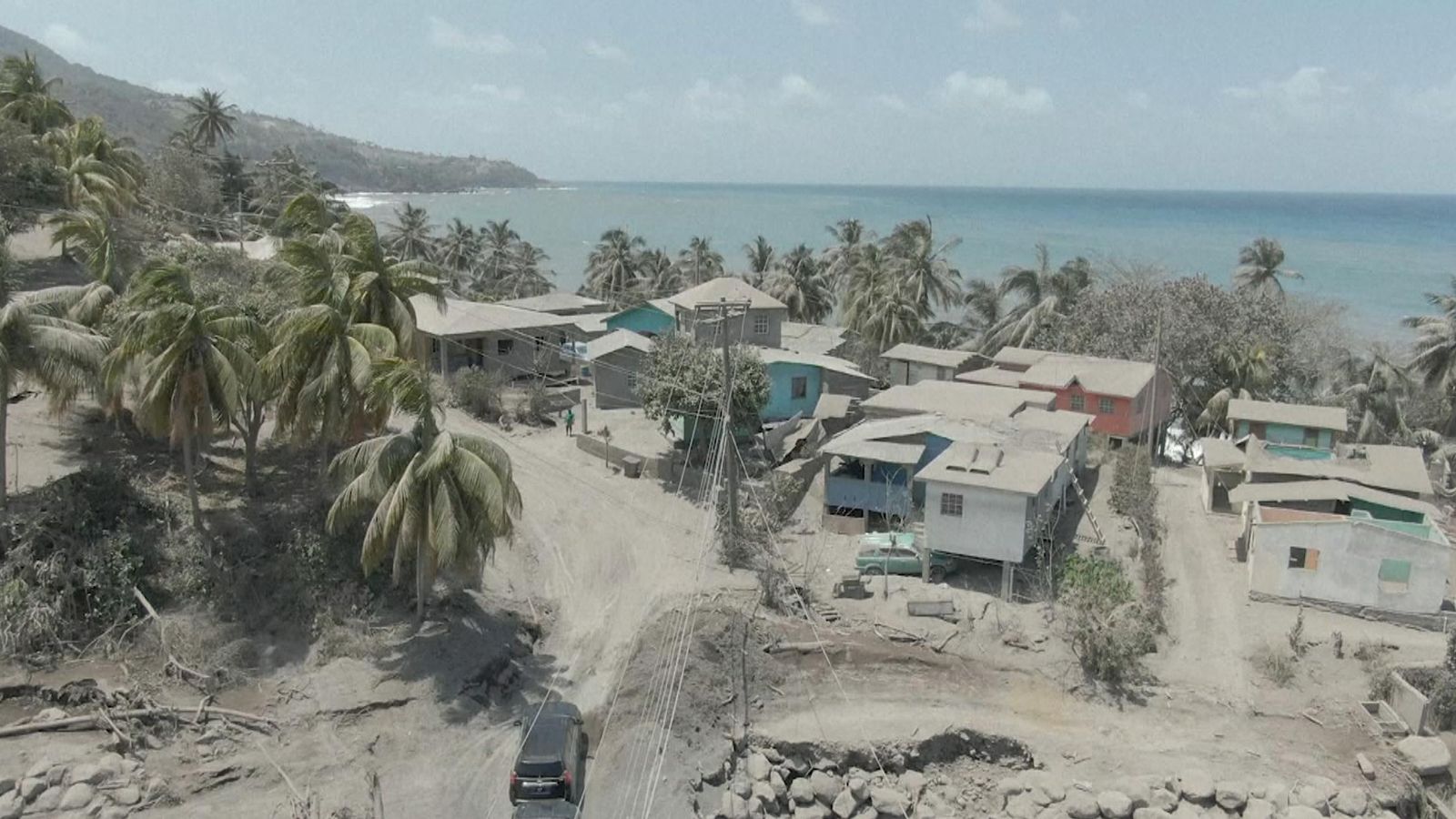St Vincent: Drone video shows idyllic island blanketed with volcanic ...