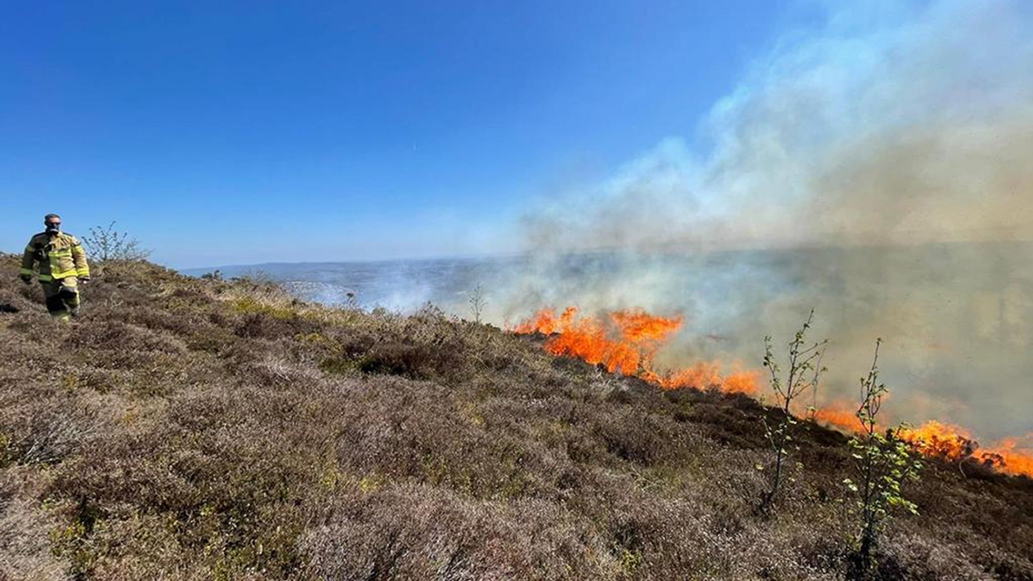 Firefighters in South Wales tackle 80 deliberate blazes over the ...