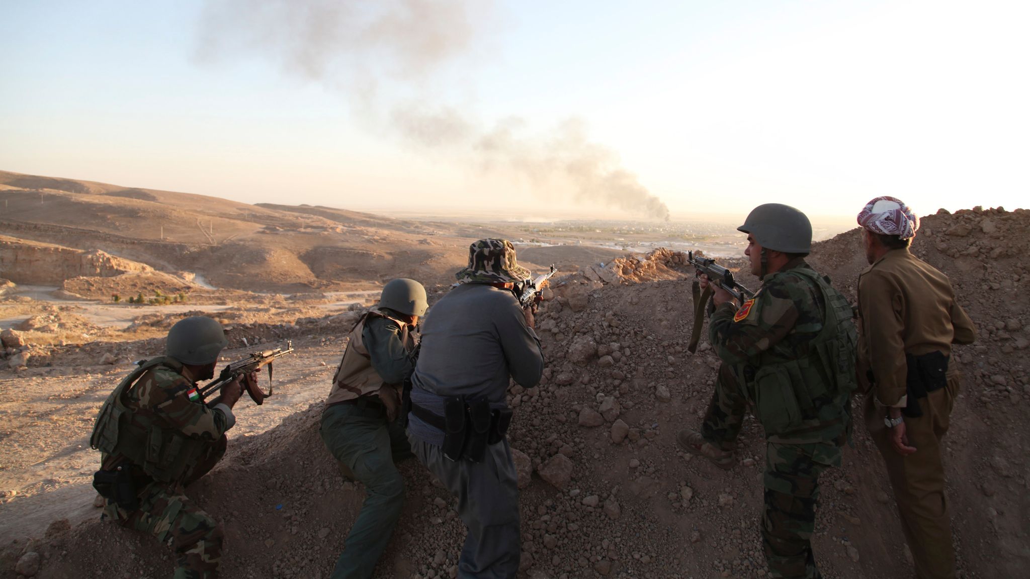 RAF uses missiles and bombs to clear IS stronghold in Iraq as part of ...