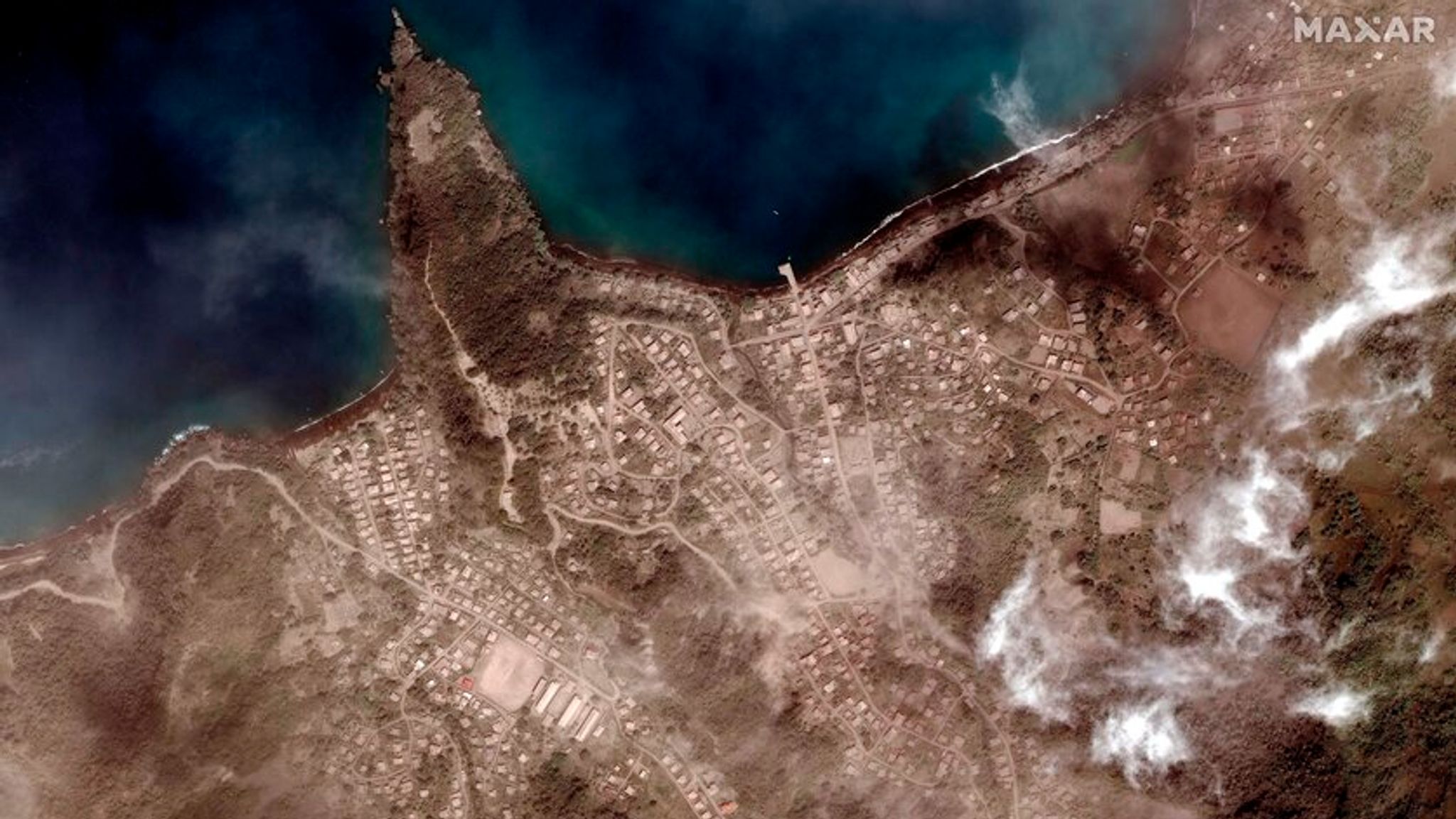 St Vincent: Drone video shows idyllic island blanketed with volcanic ...