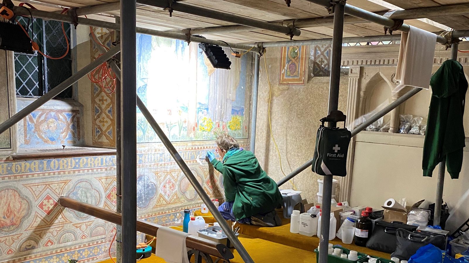 Surrey church restoring murals of 'national significance' by unheralded ...
